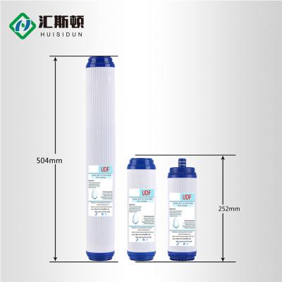 Cina Cartuccia di filtro a blocco di carbonio attivo da 20 pollici ABS UDF di qualità alimentare in vendita