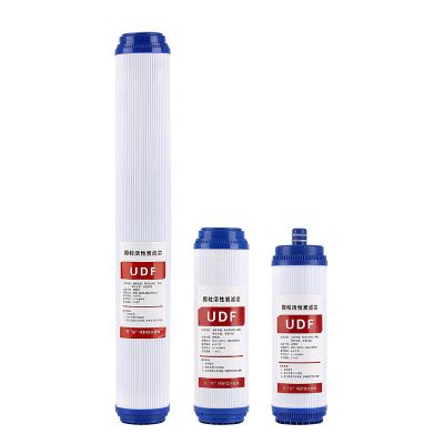 China 20 * 2,5 inch UDF Granulaire geactiveerde koolstoffilter cartridge voor optimale waterdruk Te koop