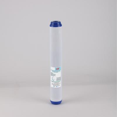 China 0.8 kg Gewicht 20 inch Commerciële waterreiniger Prefilter Udf Granulaire geactiveerde koolstoffilter Te koop
