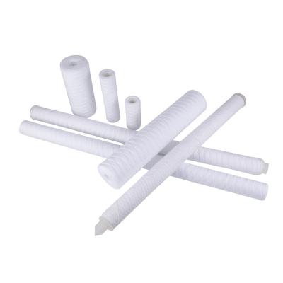 China 10 inch 1 micron PP Sediment String wound Engine Industrial Water Filter Cartridge for sale