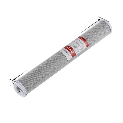 China White and Blue Carbon Active Charcoal CTO Filter Cartridge for Home Filtration System for sale
