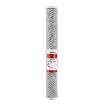 China Hotel Water Pre-Filtration 5micron CTO Filter Cartridge Coal Based Activated Carbon Block for sale