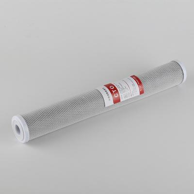China Hotel Water Pre-Filtration 5micron CTO Filter Cartridge Coal Based Activated Carbon Block for sale