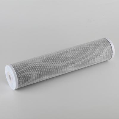 China Polyethylene Netting 10/20 Inch Commercial Water Purifier Filter Compressed Activated Carbon Water Filter for sale