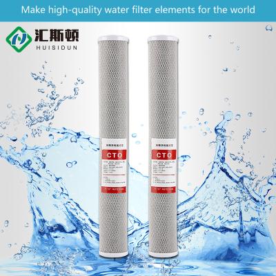 China 10/20 inch Coconut CTO Granule Carbon Block Water Filter Cartridge for Water Purifier for sale