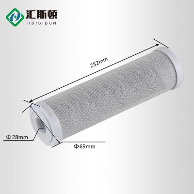 China CTO Carbon Filter Cartridge for Reverse Osmosis 10 inch Compressed Activated Carbon for sale