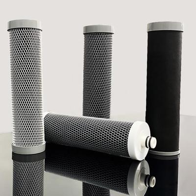 China 10 Micron 10 20 Inch CTO Carbon Block Filter Cartridge voor waterfiltratiesysteem Te koop
