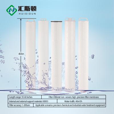China Elementos de filtro plissados de polipropileno de alto fluxo para sistemas industriais de filtragem de água à venda