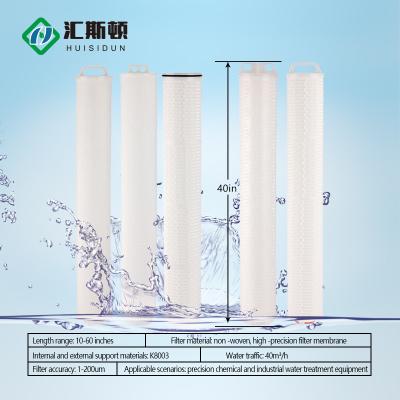 Cina Componenti del nucleo del recipiente a pressione Feltblown Pp Membrane Pleated Cartridge Filter per vino in vendita
