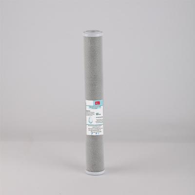 China Cartucho de filtro de bloco de carbono Cto de 20 polegadas para filtragem de água e eliminação de odores à venda