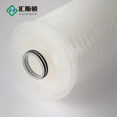 China Cartucho de filtro de agua plissado de alto caudal PP PES PVDF PTFE Nylon para OEM en venta