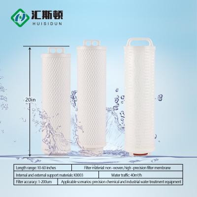 Cina 220V 5 Micron 20 Inch 40 Inch Polipropilene Plissé Cartuccia Filtro in vendita