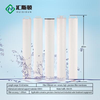 Cina 220V 5 Micron 20 Inch 40 Inch Polipropilene Plissé Cartuccia Filtro in vendita
