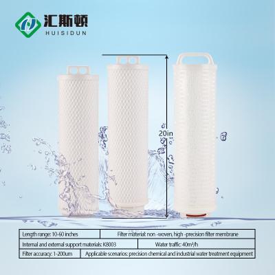 Cina 0.2 Cartuccia di filtro per acqua pieghevole a grande flusso di legame termico in PTFE PP in vendita