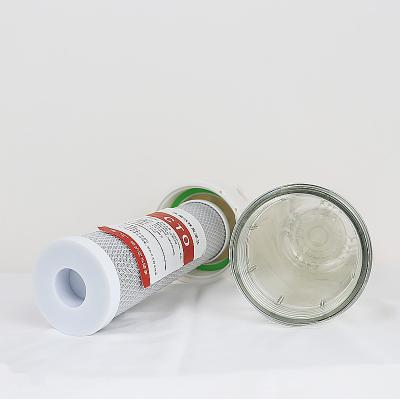 China 10 pulgadas UDF Shell de coco CTO Filtro de bloque de carbono activado para todo el sistema de purificación de agua de la casa en venta