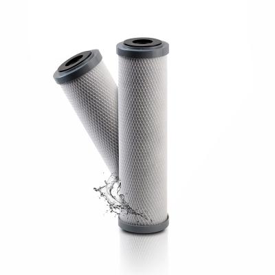 China Cartucho de filtro de agua de bloque de carbono activado CTO para sistemas de ósmosis inversa 10 * 2,5 pulgadas en venta