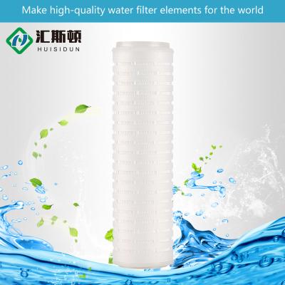 Cina 0.22 0,45 micron 10 pollici 20 pollici Cartuccia di filtro plissato per l' industria chimica in vendita