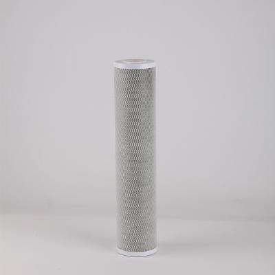 China Filter für kommerzielle Wasserautomaten 20 Zoll Komprimierte Aktivkohlepatrone zu verkaufen