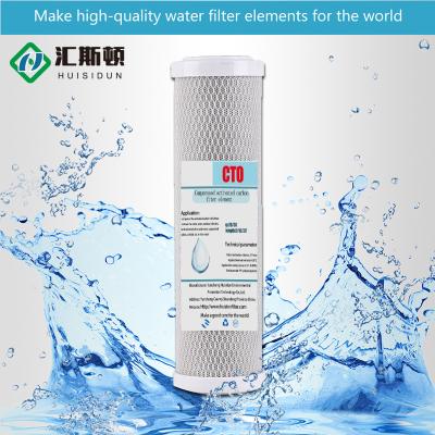 China Filtro de Carvão Ativado Doméstico de 10 polegadas Cto com Pressão de Operação Máxima de 0,4 MPa à venda