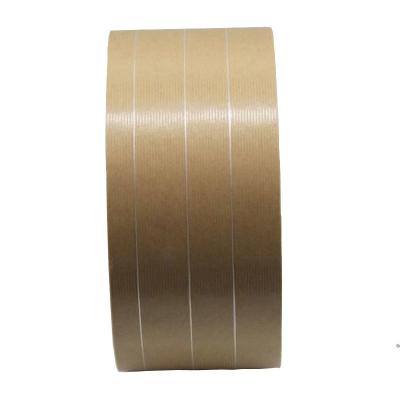 Cina L'acqua di rinforzo ha attivato Kraft di nastro di carta con un filato di nylon di 3 fili in vendita