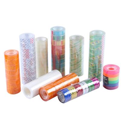 China BOPP Clear Stationary Tape Crystal Printed Packaging Tape For Office School for sale