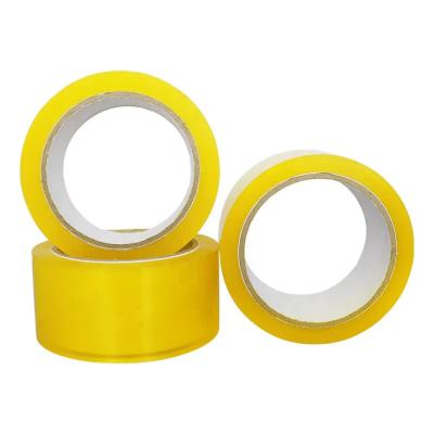 China Lemon Yellow Transparent Bopp Tape Yellowish Packing Tape for sale
