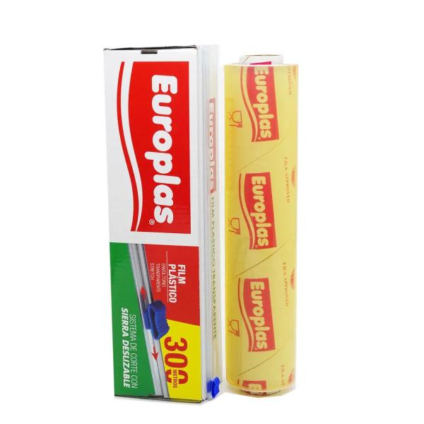 Custom Soft PE PVC Kitchen Cling Wrap Food Grade Plastic Fresh Keeping Cling Film With Cutter