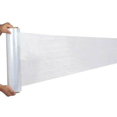 China Manual LLDPE clear hand pallet wrap Film Roll For Packing for sale