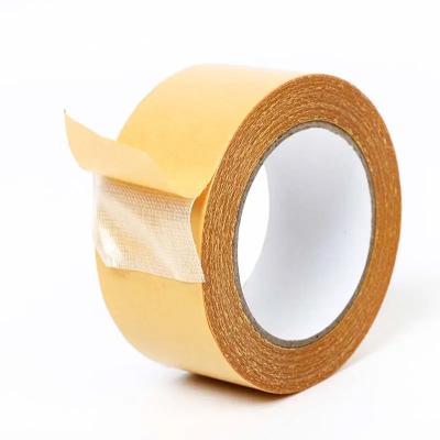 China Strong Adhesive Carpet Duck Tape Double Sided Double Side 35Mesh Fabric Cloth Duct Tape for sale