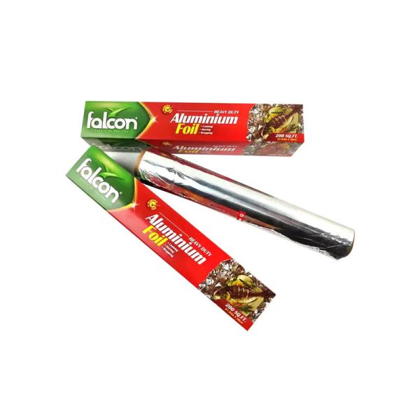 Silver Heavy Duty Kitchen Aluminium Jumbo Roll With Band Sawtooth Cutter For Household
