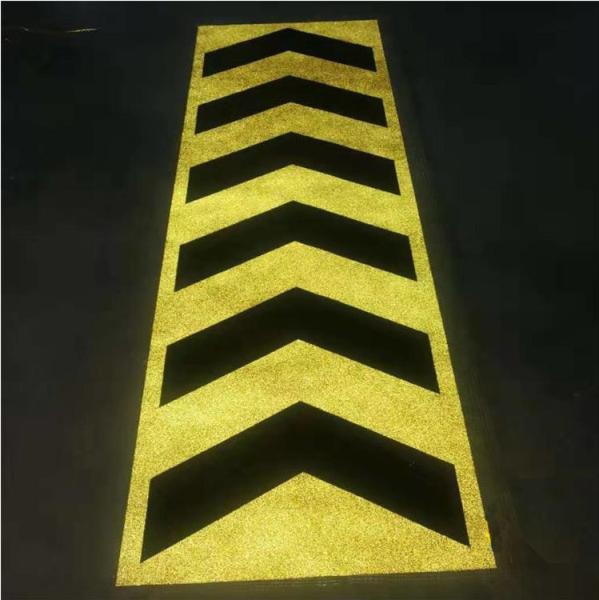 Pre Formed Reflective Marking Tape Surface Permanent Road Striping Tape