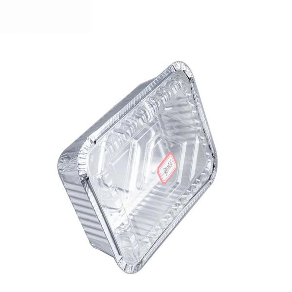 Food Grade Aluminum Foil Food Containers Takeaway Food Packing Aluminum Foil Tray With Lid