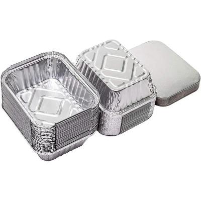 Cina di alluminio asportabile dell'imballaggio alimentare dei contenitori di alimento del di alluminio del commestibile Tray With Lid in vendita