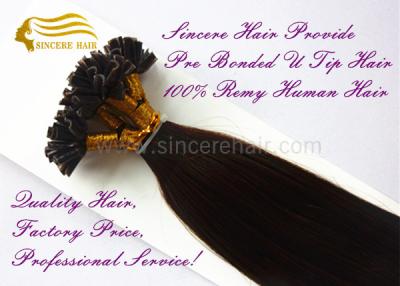 China 20 Inch Remy Human Hair Extensions 1.0 G Pre Bonded U Tip Hair Extensions For Sale for sale