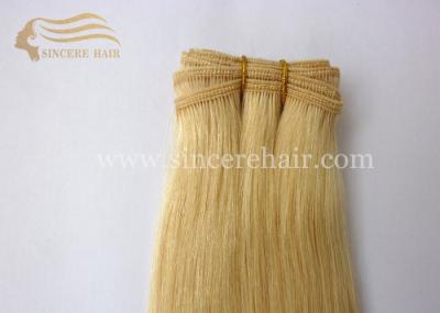 China Top Quality Hair Grade 26 Inch Long Gloden Blonde #613 Remy Human Hair Weft Extensions 100 Gram For Sale for sale