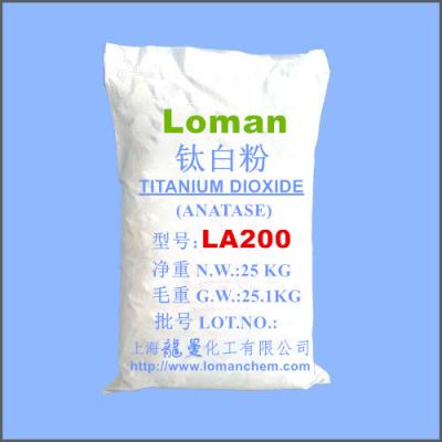 China High Purity Anatase Titanium Dioxide LA200Loman Brand for coating,rubber and paint for sale