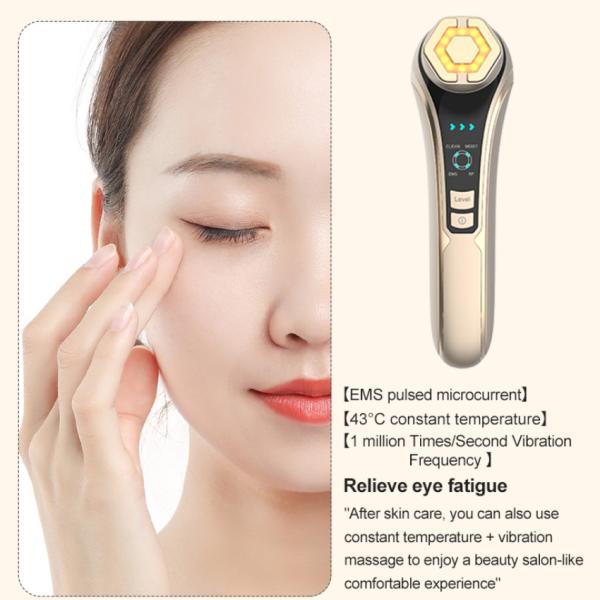 Quality 4 In 1 Rechargeable Multifunction Beauty Device Microcurrent RF Radio Frequency for sale