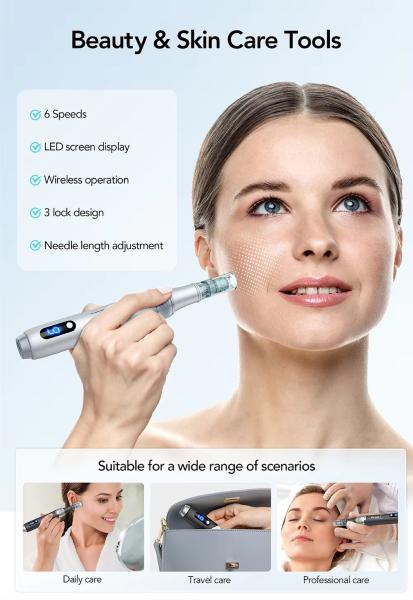 Quality 6 Speed Micro Needle Derma Pen Mesotherapy Gun For Deep Skin Tightening for sale
