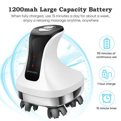 China Electric Cordless Head Scalp Massager With Red Light Therapy Massage Migraine Relief for sale