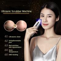 Quality Type C Ultrasonic Facial Skin Scrubber Spatula Ultrasound Face Skin Cleansing for sale