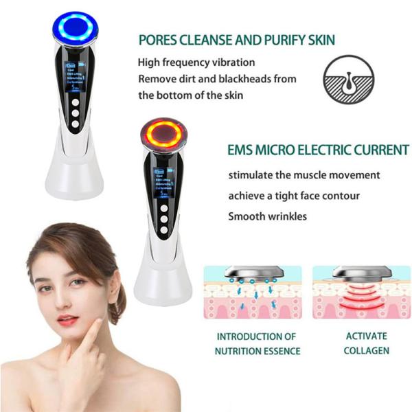 Quality LED Microcurrent Face Lift Machine Hot Cold Red Light Photon Beauty Device for sale
