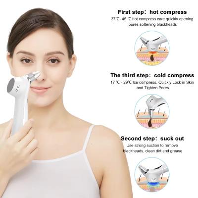 China Vacuum Facial Blackhead Removal Suction Device Rechargeable Deep Pore Cleanser Machine for sale