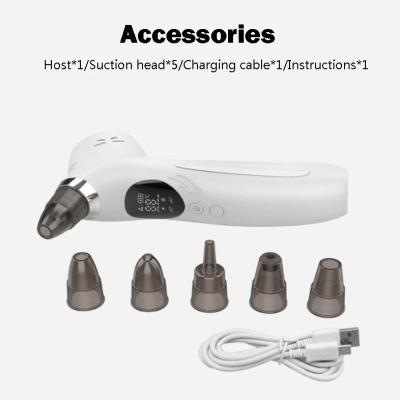 China Vacuum Facial Blackhead Removal Suction Device Rechargeable Deep Pore Cleanser Machine for sale