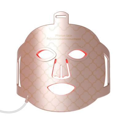 China Home Electric LED Red Light Face Mask Silicone 7 Colors LED Photon Therapy Facial Mask for sale
