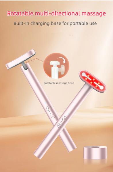 Quality 7 Color Nano Red Light Electric Eye Beauty Device EMS Portable Vibrating Eye for sale