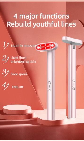 Quality 7 Color Nano Red Light Electric Eye Beauty Device EMS Portable Vibrating Eye for sale
