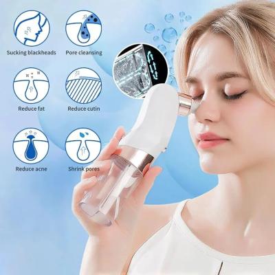 China Electric Micro Small Bubble Water Cycle Vacuum Blackhead Remover Pore Nose Beauty Facial Pore Cleaner for sale
