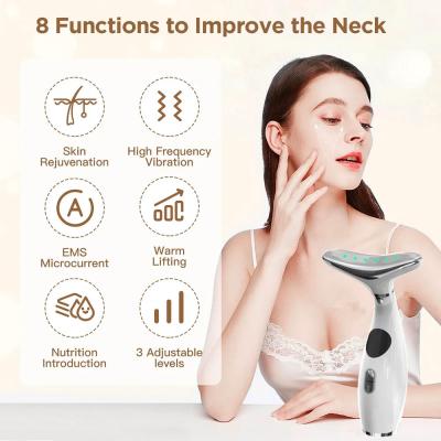 중국 EMS 마이크로 커런트 얼굴 및 목 리프팅 마사저 LED 광자 휴대용 미용 장치 판매용