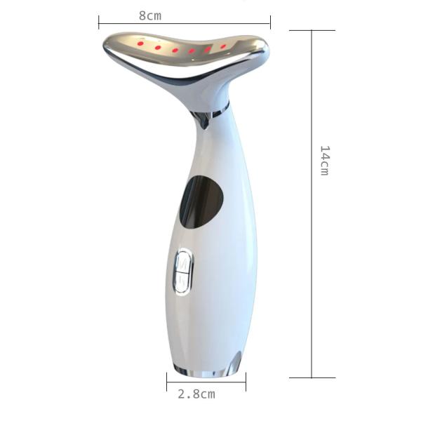Quality EMS Micro Current Face And Neck Lifting Massager LED Photon Handheld Beauty for sale