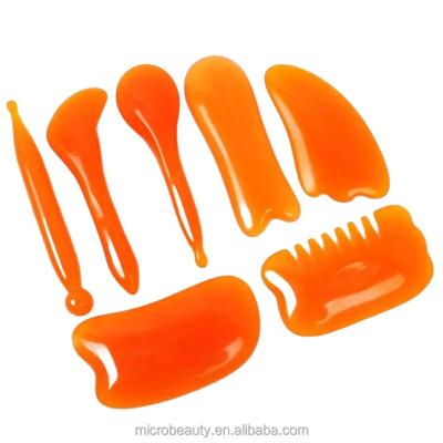 中国 樹脂 グアシャ 彫刻 ツール 顔 リフティング くるみ 予防 顔 身体 スクラッピング ボード 販売のため